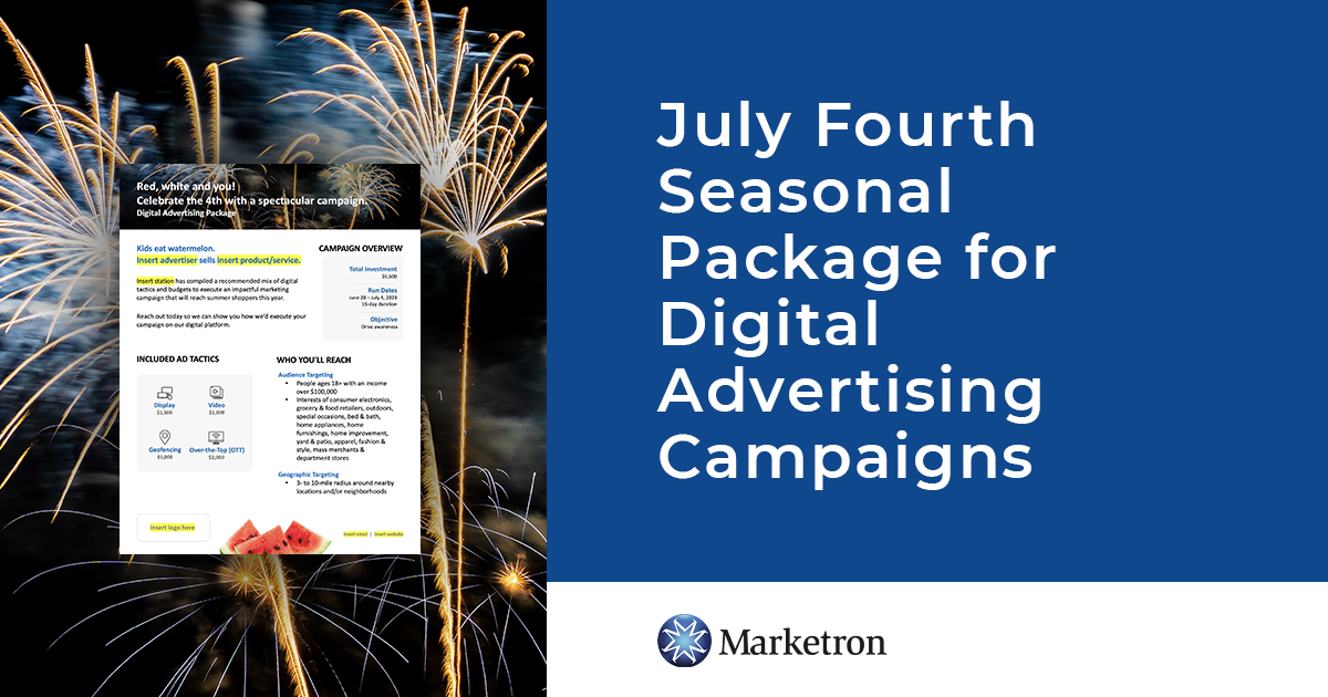 July Fourth Seasonal Package for Digital Advertising | Aspire