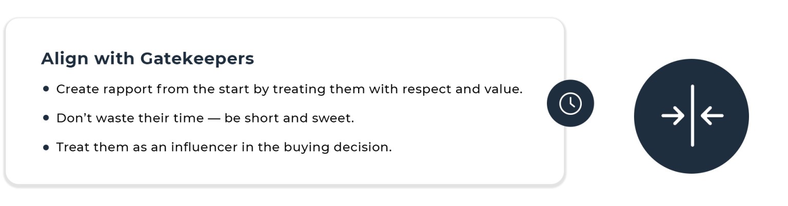 Tips for Getting Past Gatekeepers Infographic | Aspire